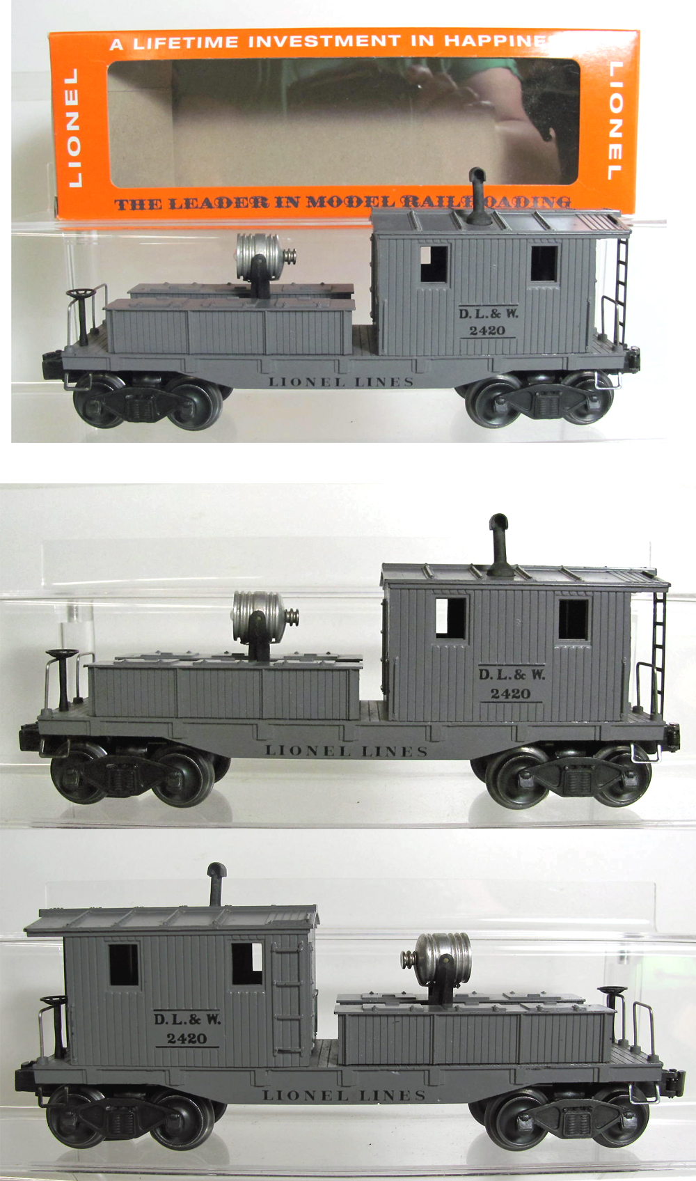 2420 DELAWARE, LACKAWANNA & WESTERN WORK CABOOSE WITH SEARCHLIGHT