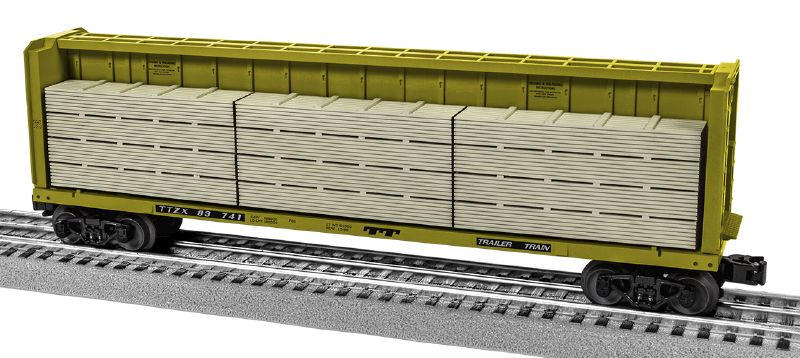 TRAILER TRAIN CENTERBEAM FLATCARS #83741