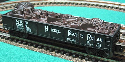 NICKLE PLATE ROAD GONDOLA WITH SCRAP LOAD (1996)