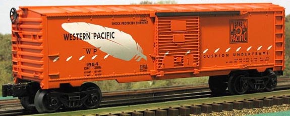 Lionel 0 ORANGE WESTERN PACIFIC BOXCAR