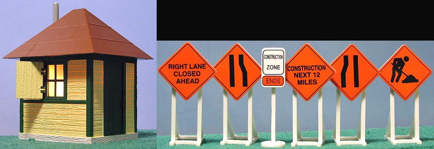 Lionel 0 LIGHTED RAILROAD SHACK & SIGNS