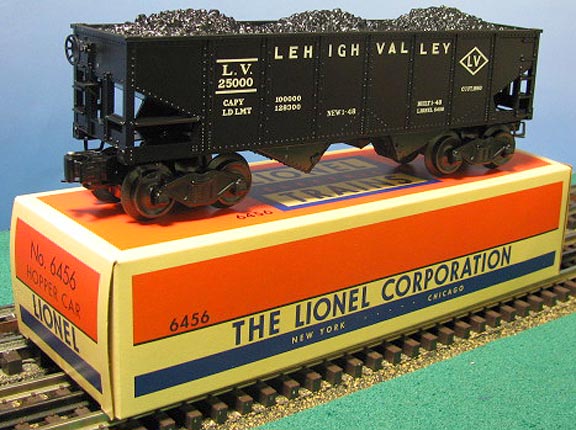 Lionel 0 #6456 LEHIGH VALLEY BLACK HOPPER (2009)