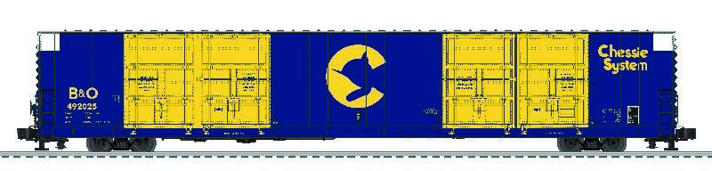 Lionel 0 CHESSIE 8-DOOR HI-CUBE BOXCAR