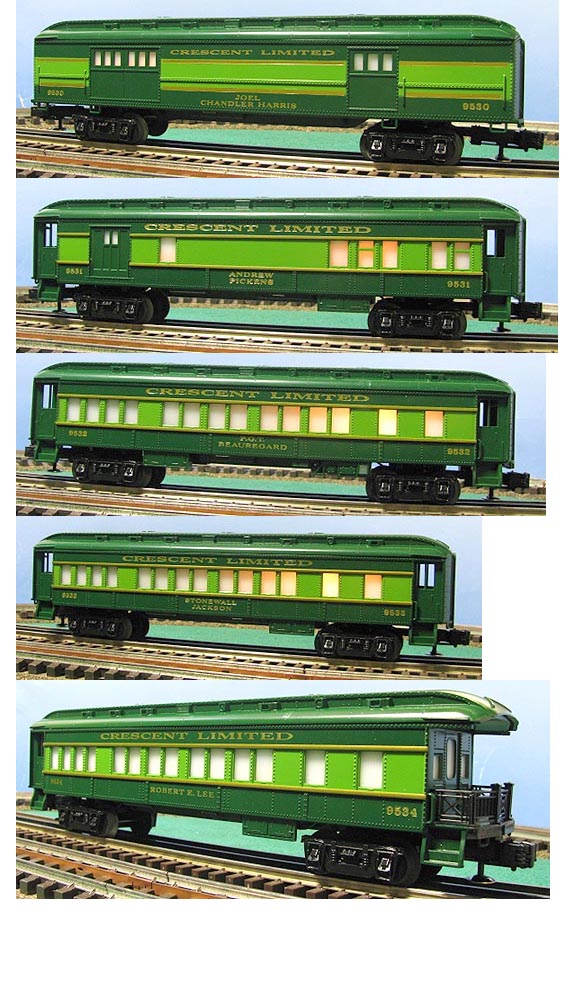 Lionel 0 SOUTHERN CRESCENT LIMITED 5-CAR PASSENGER SET 1977