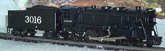 Lionel 0 K-LINE AT&SF DIE-CAST STEAM LOCOMOTIVE