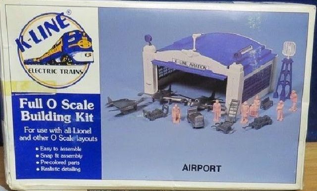 Lionel 0 K-LINE AIRPORT/HANGER BUILDING KIT W/PLANES
