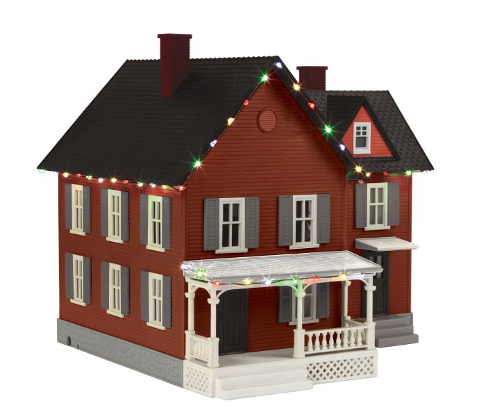 Lionel 0 FARM HOUSE W/OPERATING CHRISTMAS LIGHTS