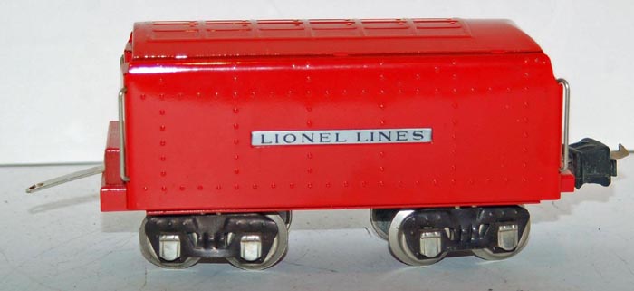 Lionel 0 265T RED TENDER