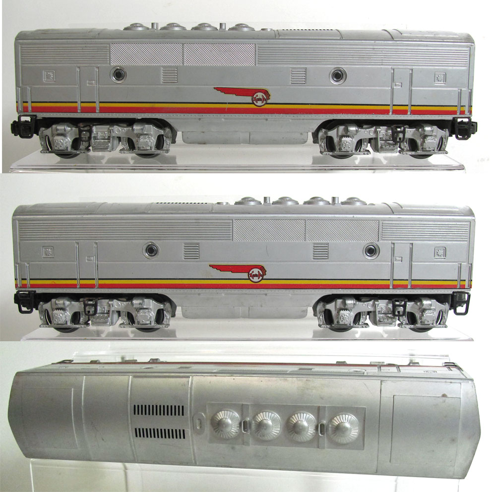 LIONEL 2343-02 SANTA FE F3 B LOUVERED NON-POWERED UNIT