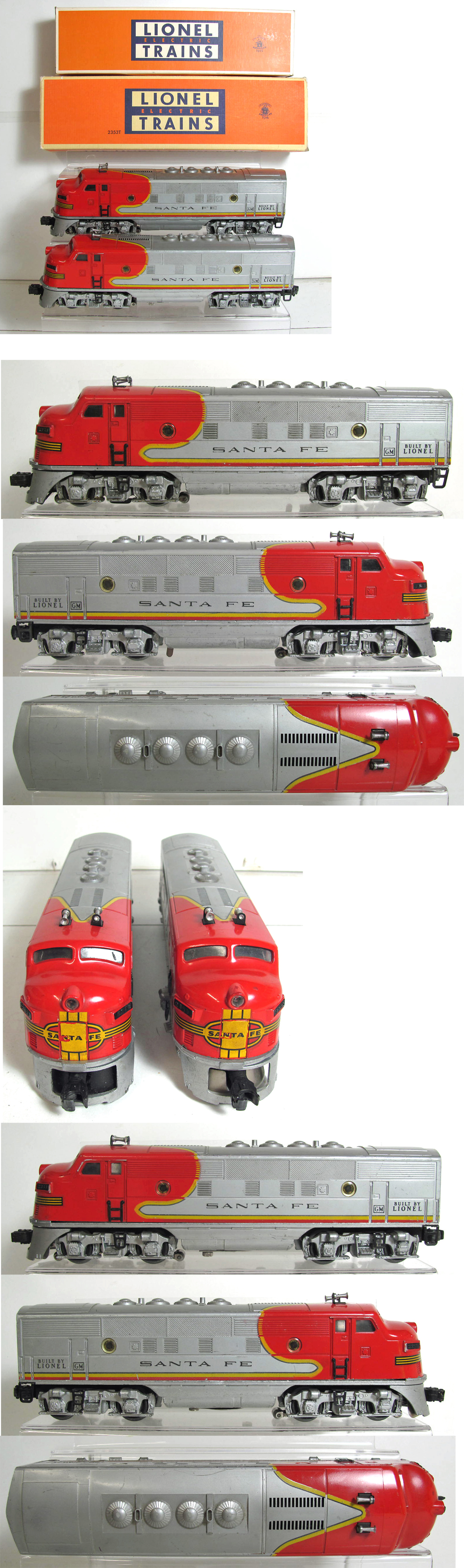 LIONEL 2353-01 SANTA FE F3 DIESEL AA UNITS