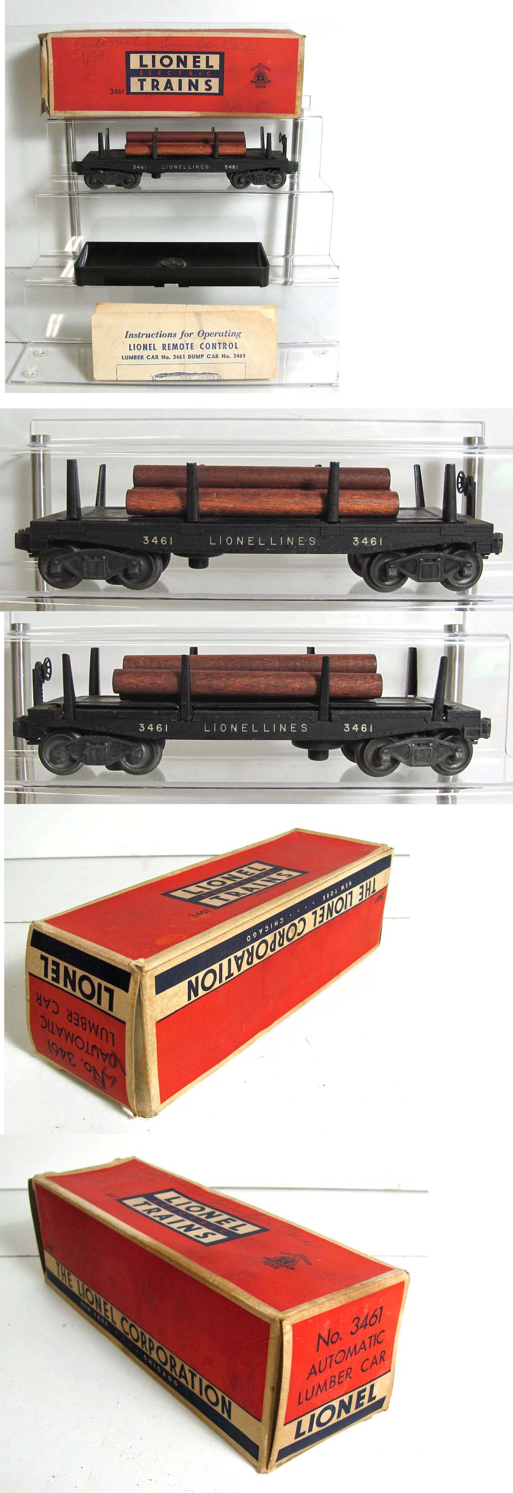 3461 ALL-METAL OPERATING LUMBER CAR