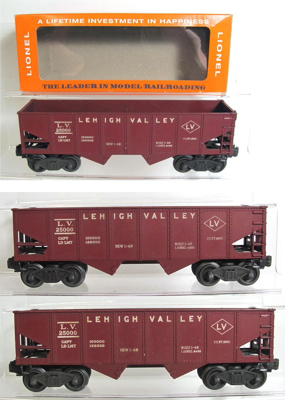 LIONEL 6456 LEHIGH VALLEY MAROON HOPPER