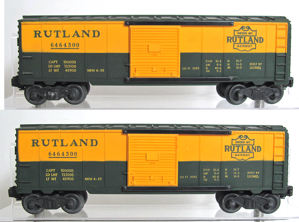 LIONEL 6464-300 RUTLAND BOX CAR