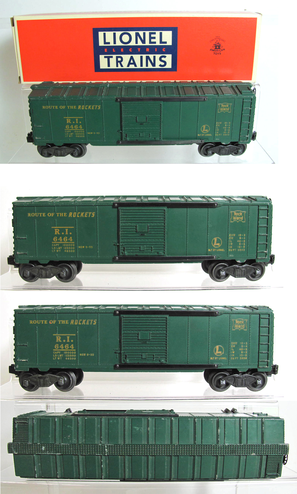 6464-75 ROCK ISLAND BOX CAR WITH A TYPE I BODY