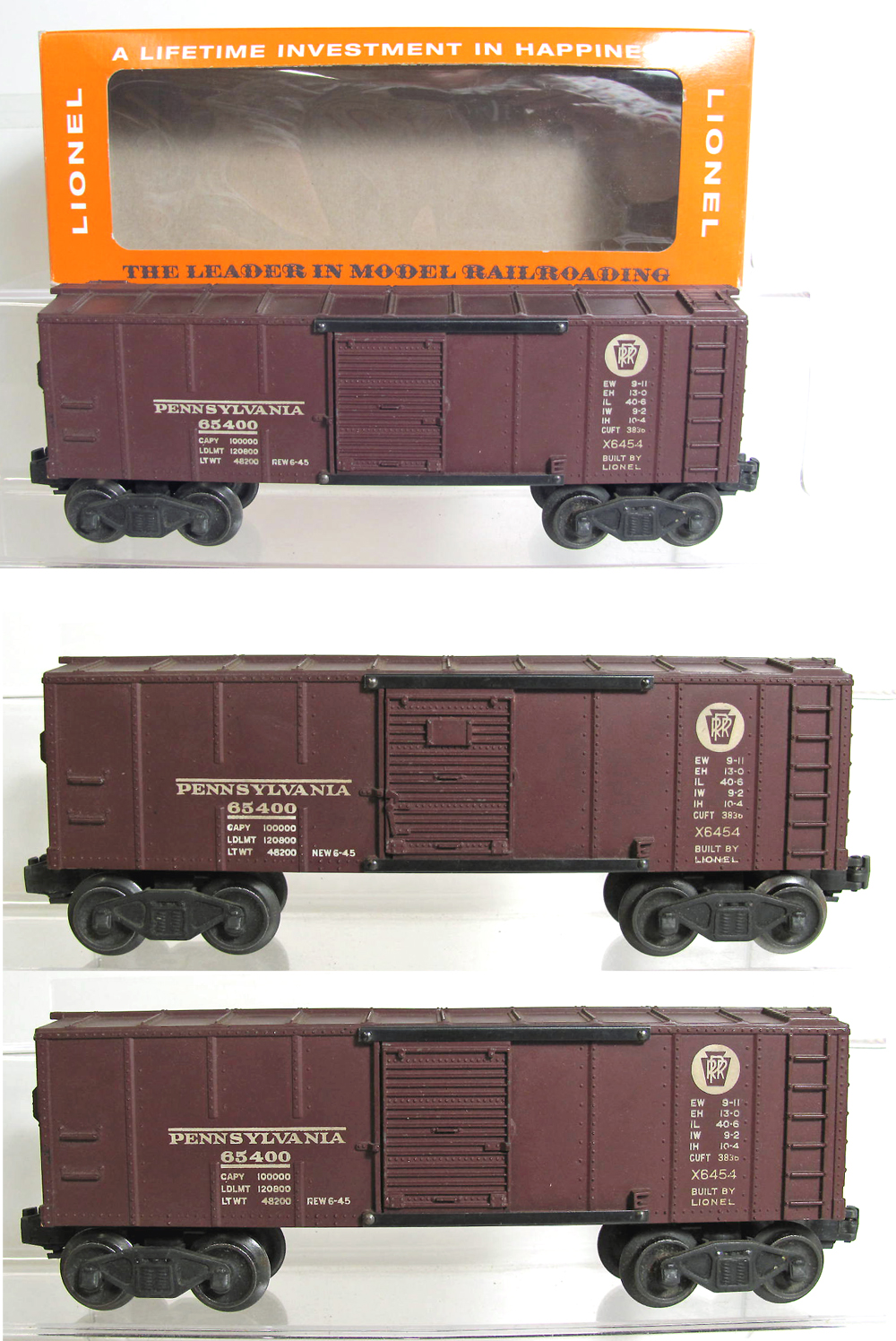 X6454 PENNSYLVANIA TUSCAN BOX CAR