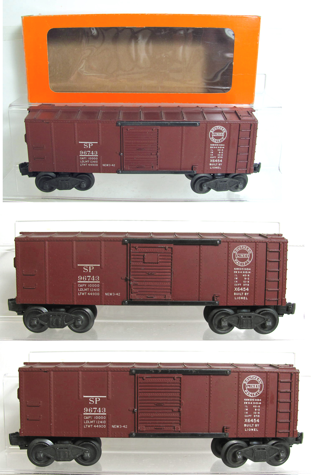 X6454 SOUTHERN PACIFIC BROWN BOX CAR